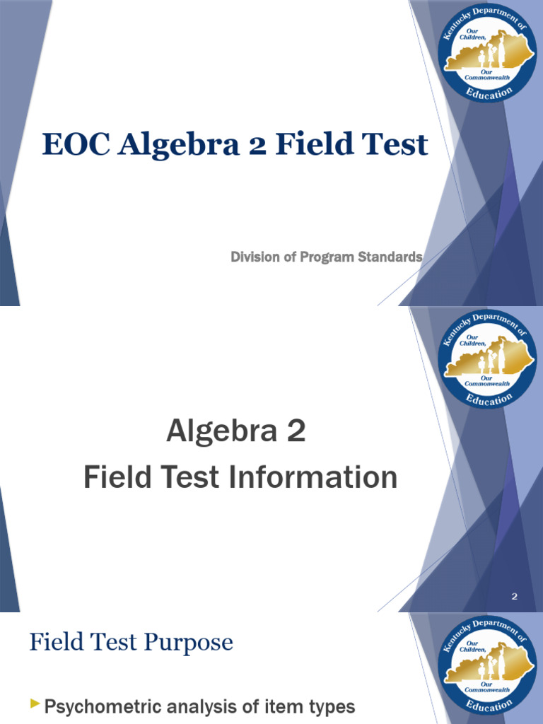 Algebra 2 EOC Roadshow - Final - Virtual | PDF | Multiple Choice ...