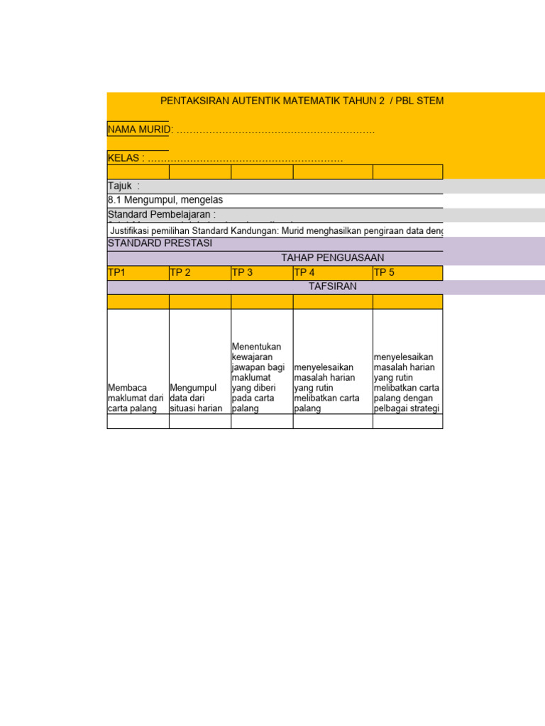 MATEMATIK TAHUN 2 STEM 1 2023 | PDF