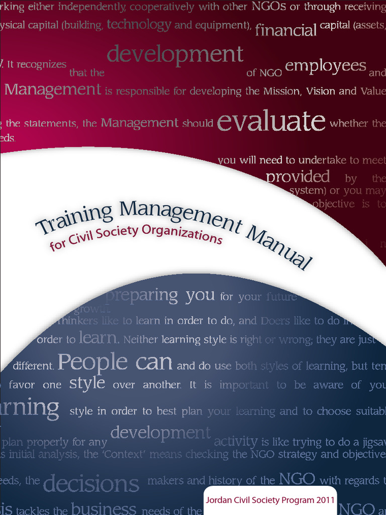 Buku Training Mangament Manual | PDF | Non Governmental Organization ...