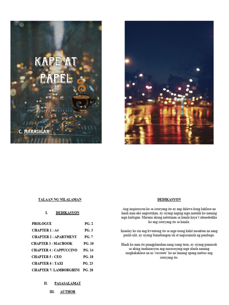 Kape At Papel_draft | PDF