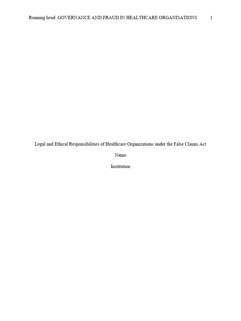Healthcare Fraud and FCA Compliance Guide | PDF | False Claims Act | Fraud