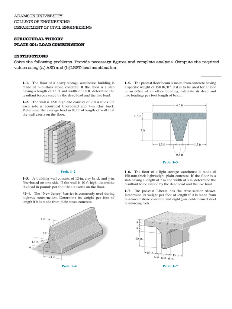 Plate 001 Load Combination | PDF | Science & Mathematics | Computers