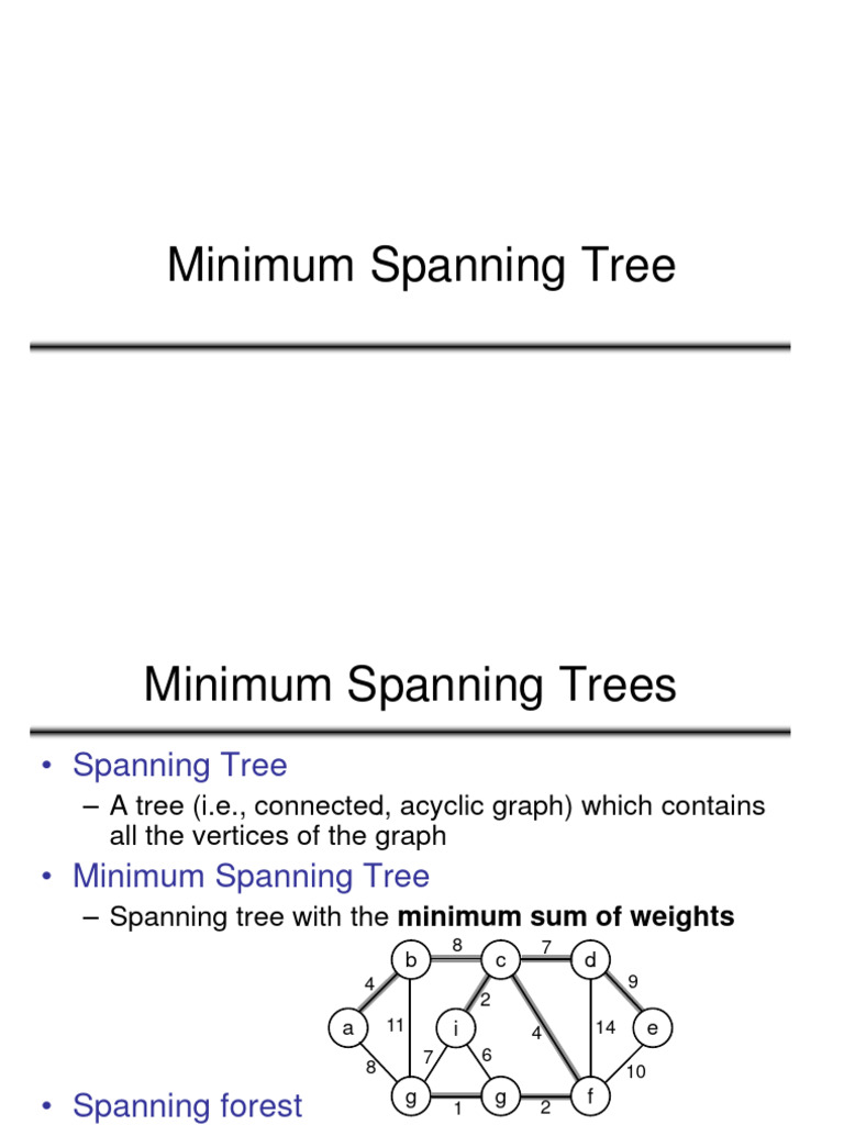 Minimum Spanning Trees | PDF | Computational Complexity Theory | Combinatorics