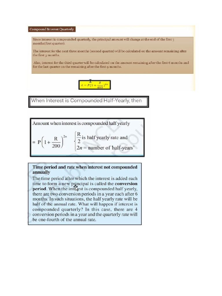 Maths Comparing Quantities Notes | PDF