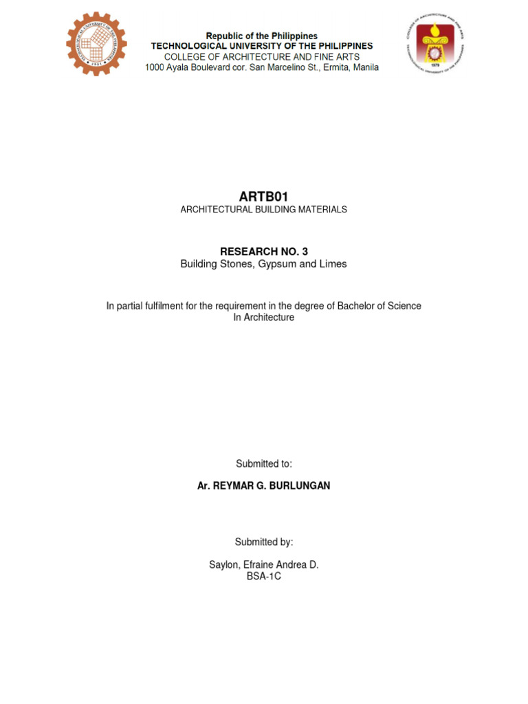 Building Stones and Gypsum Overview | PDF | Plaster | Rock (Geology)