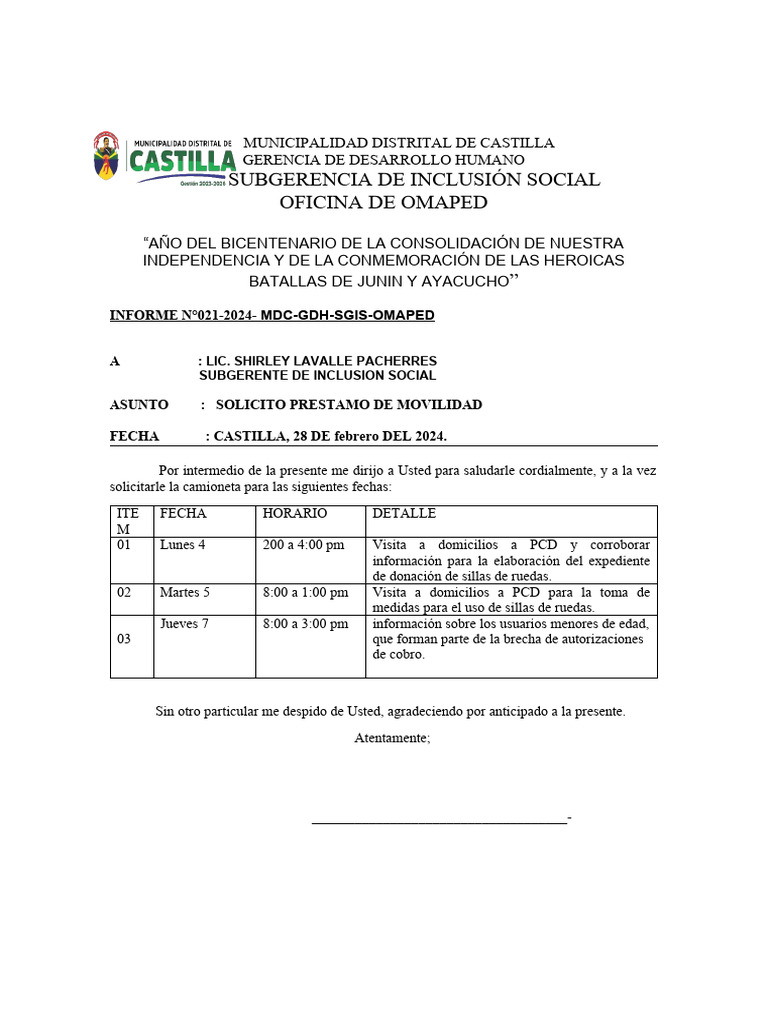 Solicitud de Movilidad para Visitas PCD | PDF | Ciencias sociales | Derecho
