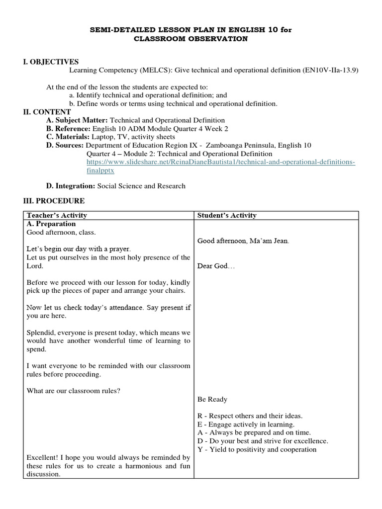 Lp5 Teachnical and Operational Definition Pinaka Finaldocx | PDF | Jargon | Weight