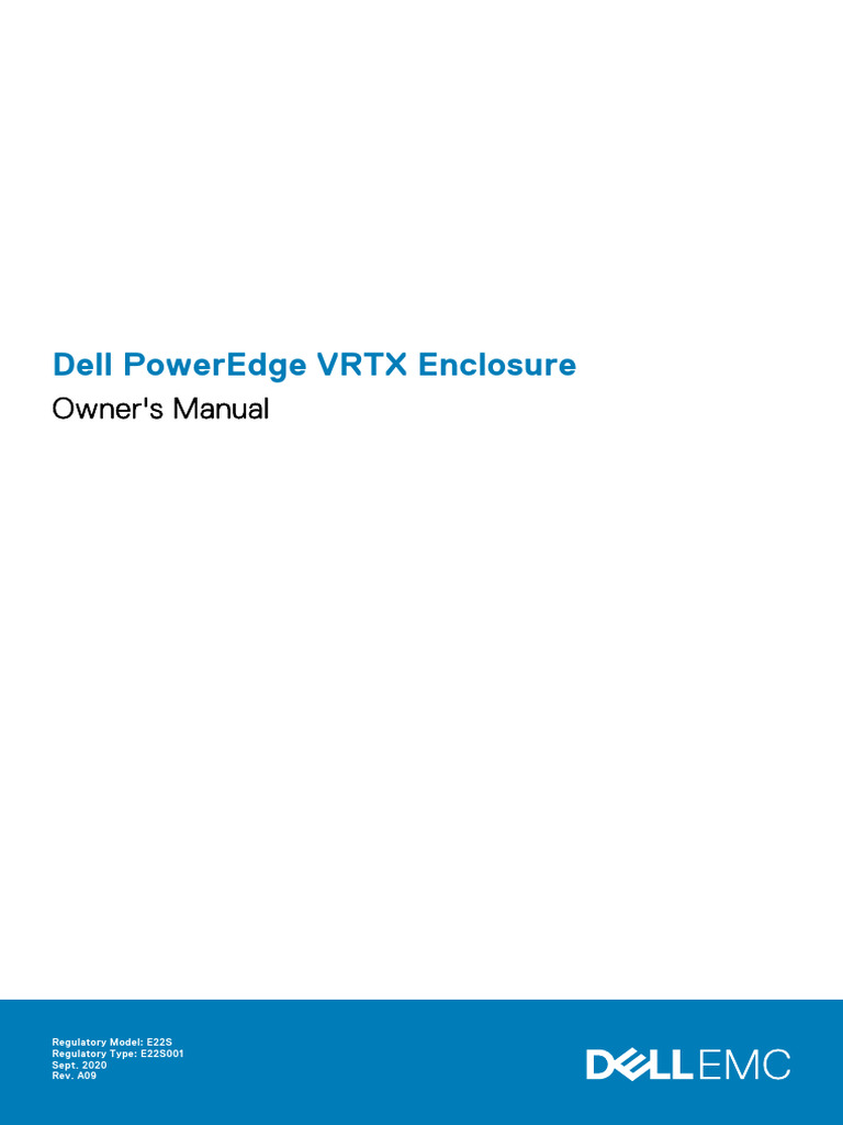 Dell PowerEdge VRTX Owner's Manual | PDF | Computer Science | Office ...