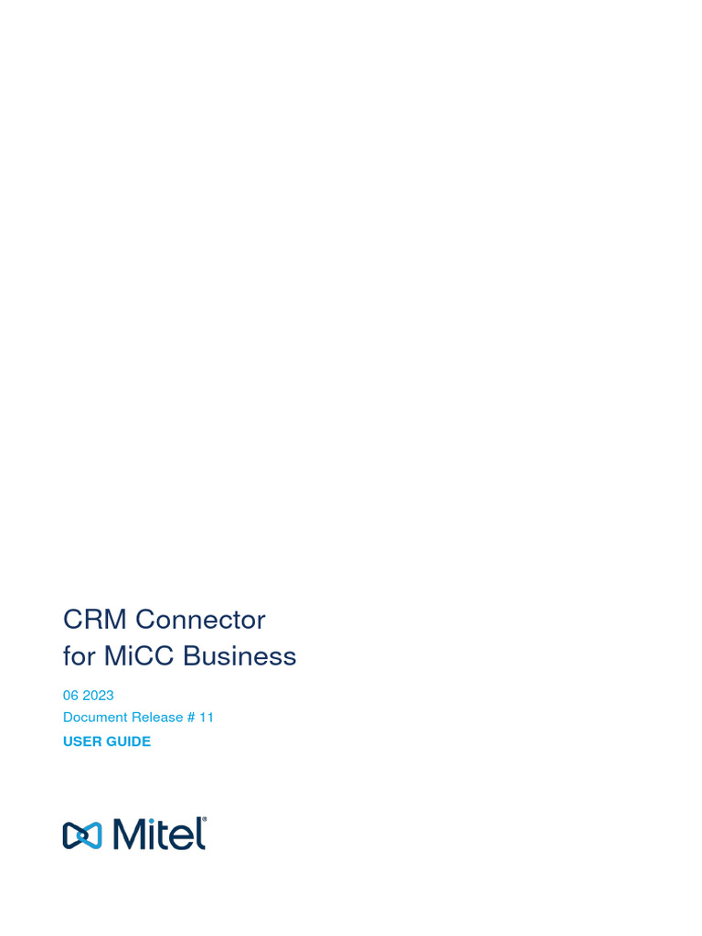 Crm Connector Micc B User Guide Pdf Login World Wide Web