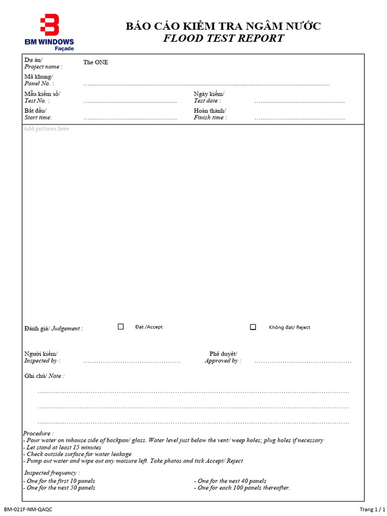 Flood Test Report | PDF