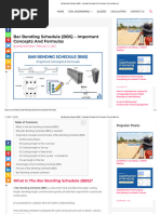 Bar Bending Schedule Format | PDF | Technology & Engineering