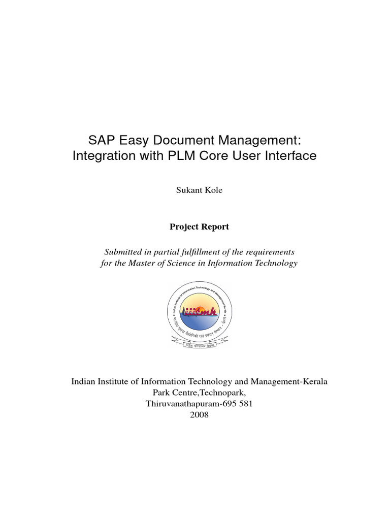 SAP Easy Document Management | PDF | Product Lifecycle | Microsoft Windows