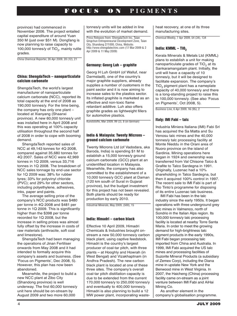 Imi Fabi | PDF | Titanium Dioxide | Minerals