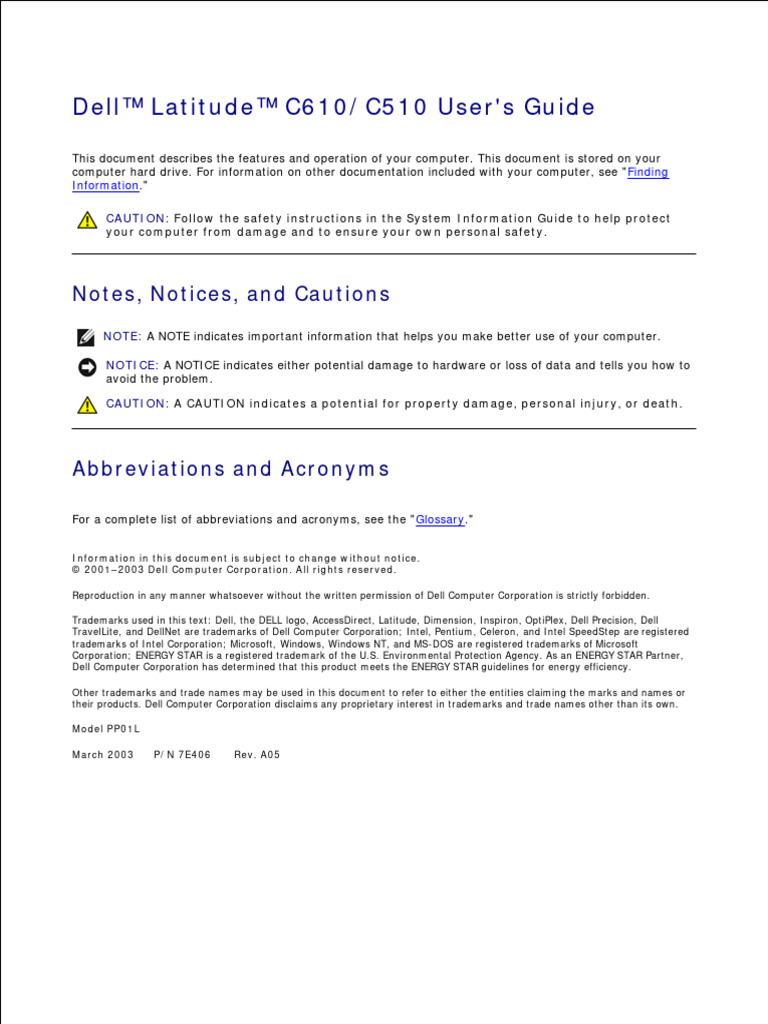 c510 - User's Guide - En-Us | PDF | Microsoft Windows | Computer Keyboard
