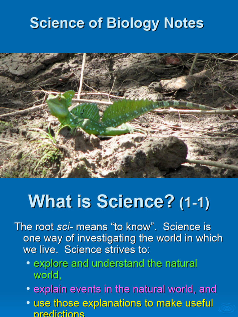 Notes - Science of Biology Notes | PDF | Science | Experiment