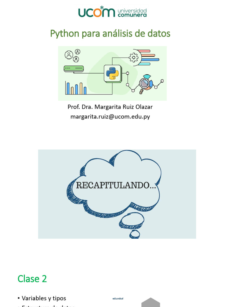 Clase 03 Analisis de Datos | PDF | Python (lenguaje de programación ...