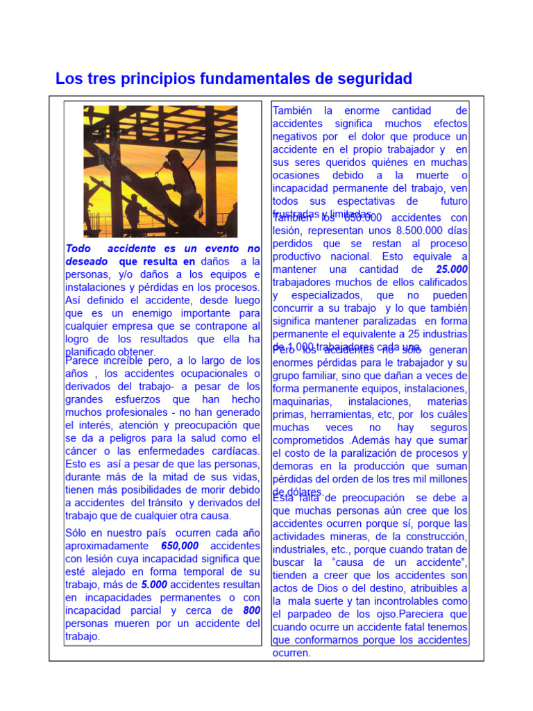 07-02 Los Tres Principios de La Seguridad | PDF | Business