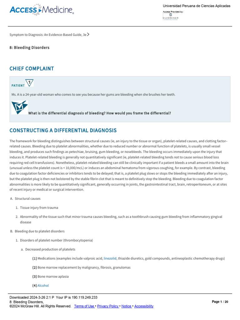 8 - Bleeding Disorders 3 | PDF | Bleeding | Platelet
