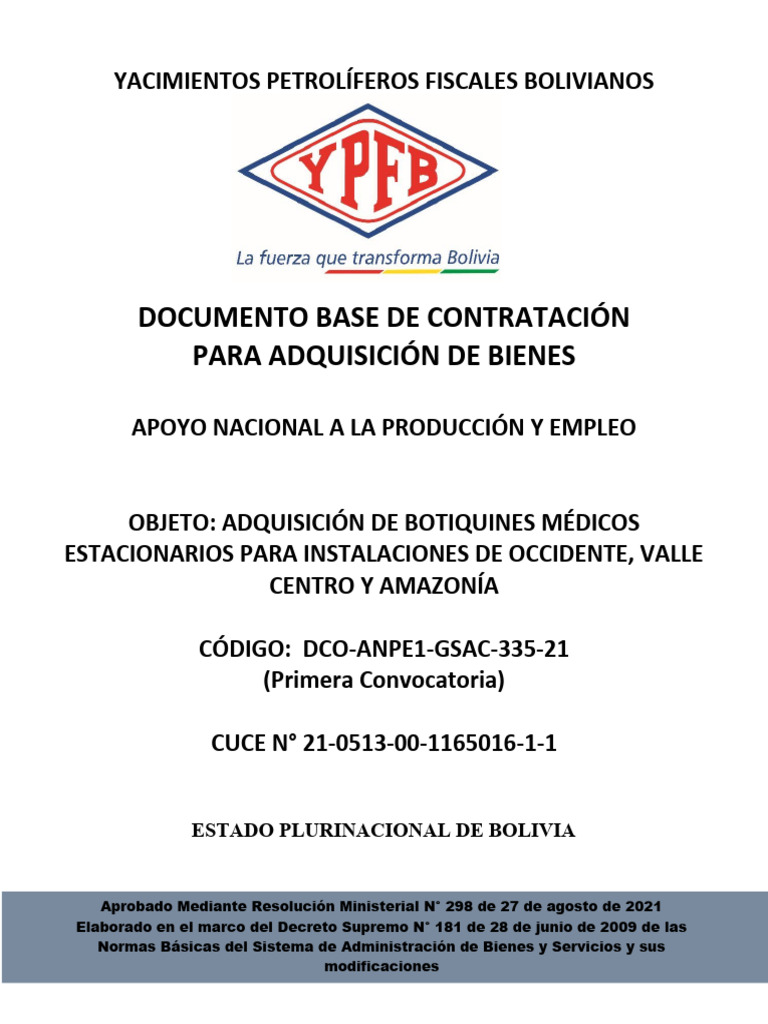 DBC Botiquines | PDF | Subasta | Evaluación