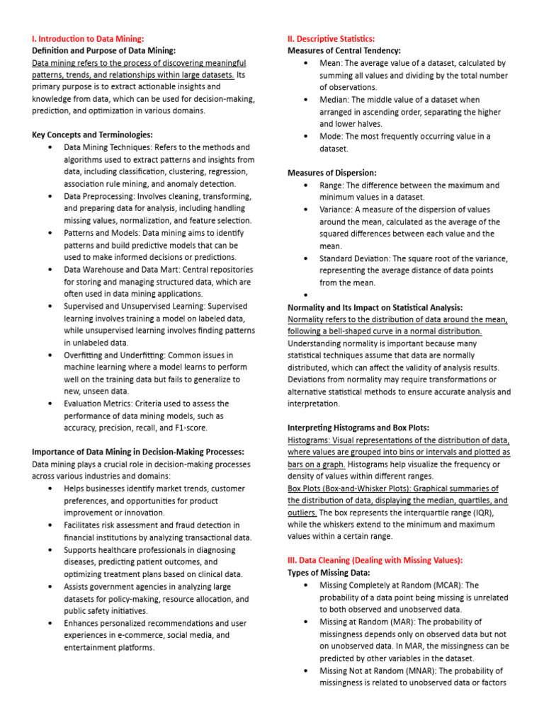 Data Mining Reviewer | PDF | Logistic Regression | Linear Regression