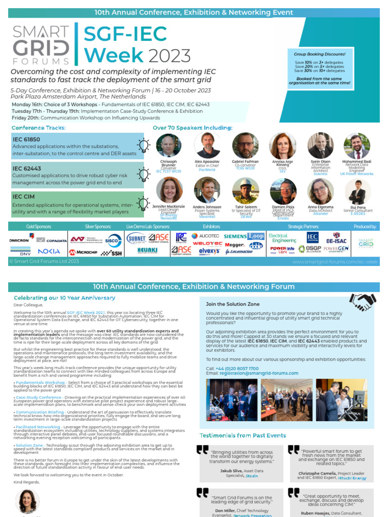 Brochure SGF IEC Week 2023 | PDF | Computer Security | Security