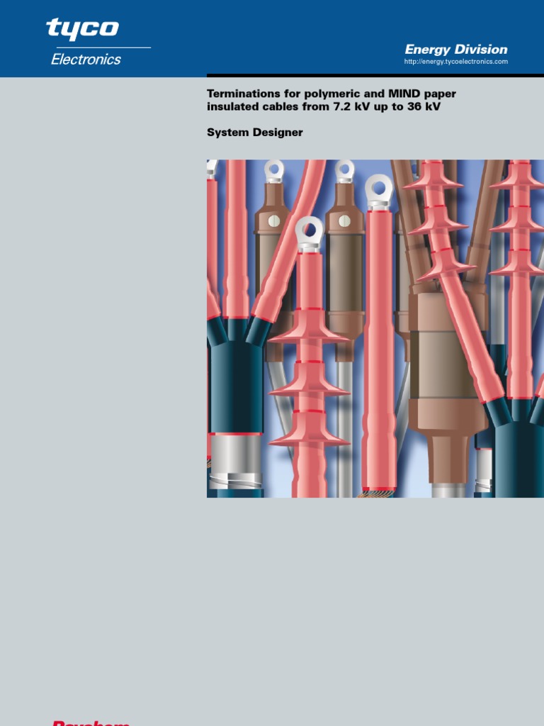Catalogue Raychem Termination | PDF | Cable | Insulator (Electricity)