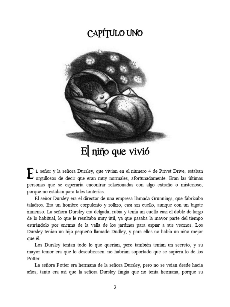 El Niño Que Vivió: Capítulo Uno | PDF