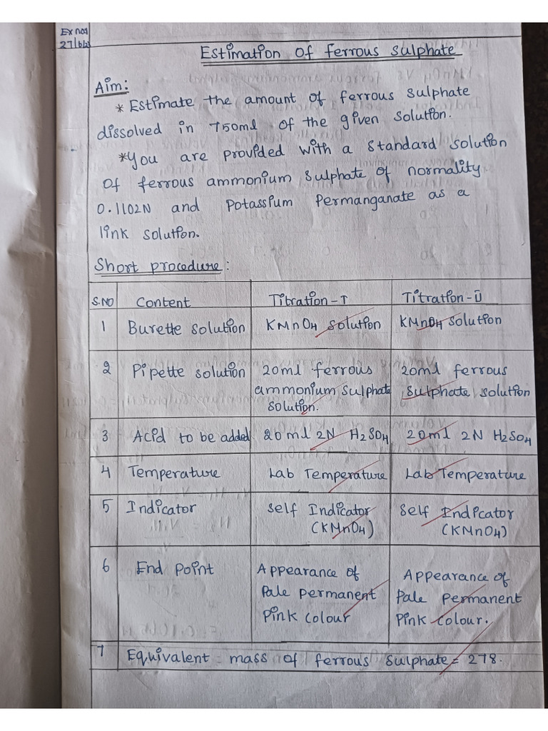 Chemistry Observation | PDF