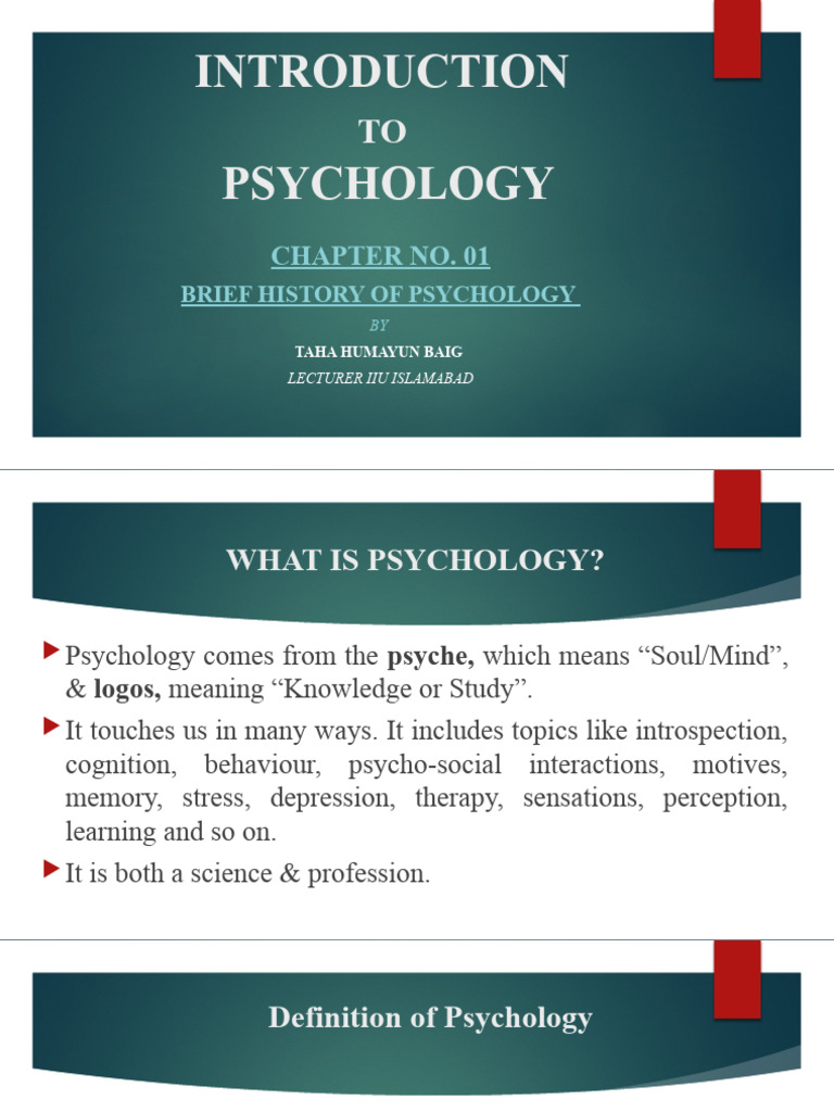 1 Brief History of Psychology | Download Free PDF | Psychology | Psychotherapy