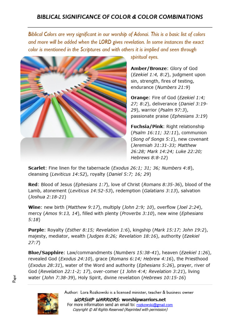 Biblical Colors | PDF | Salvation | Bible