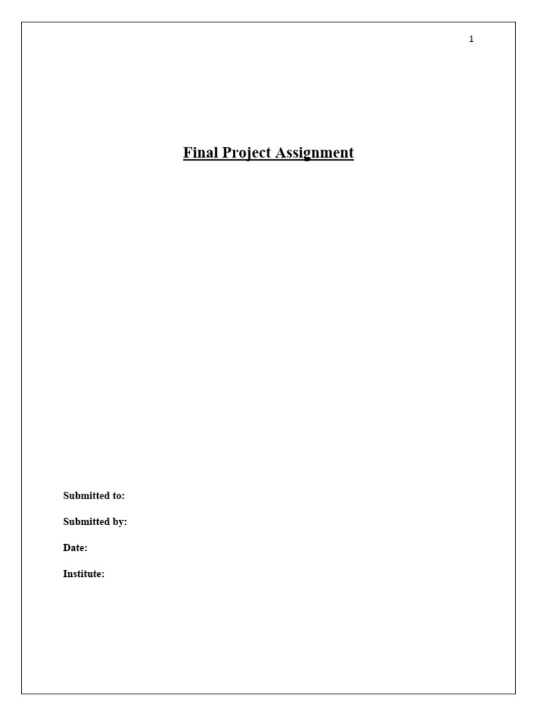 Final Project Assignment | PDF | Statistical Analysis | Teaching Mathematics