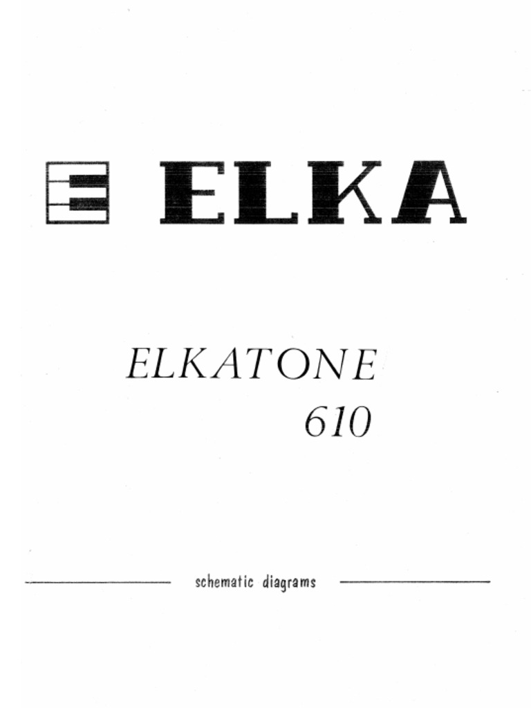 Elka_Elkatone_610_Schematics | PDF