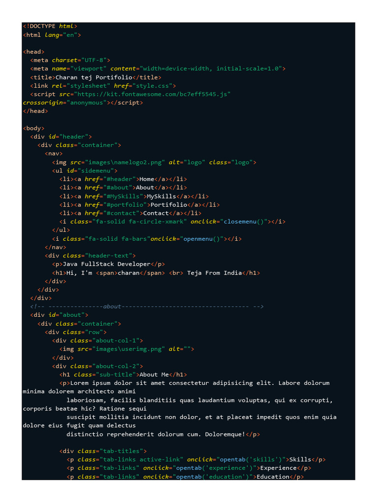 Portfolio Code | PDF | Publishing | Systems Architecture