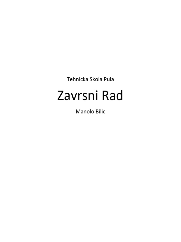 Zavrsni Rad | PDF