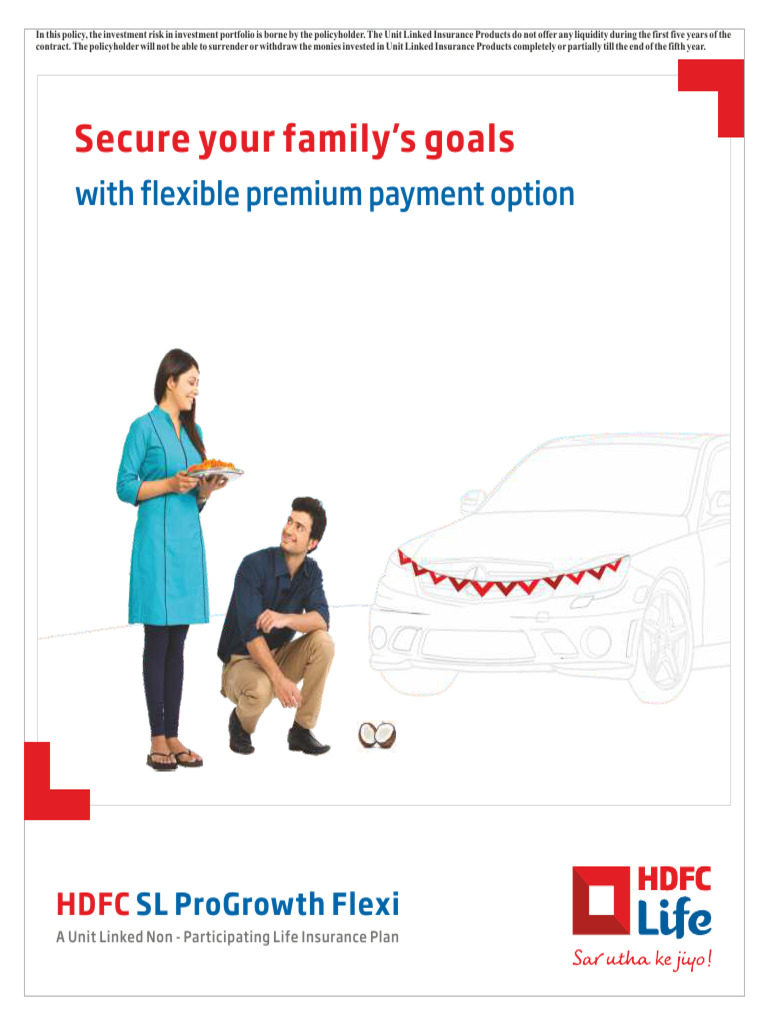 HDFC SL ProGrowth Flexi Insurance Plan | PDF | Insurance | Investment Fund