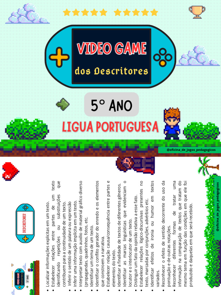 5° ANO LP - VIDEO GAME Dos Descritores | PDF | Neil Armstrong | Cães