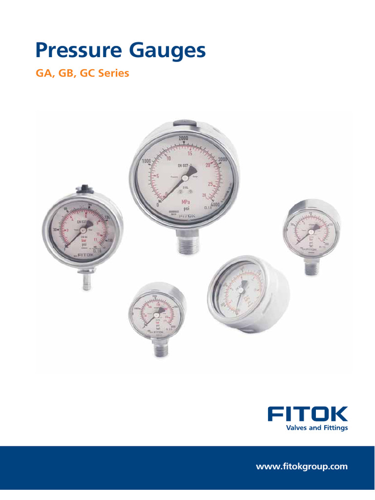 Fitok Pressure Gauge | PDF | Pressure Measurement | Pressure