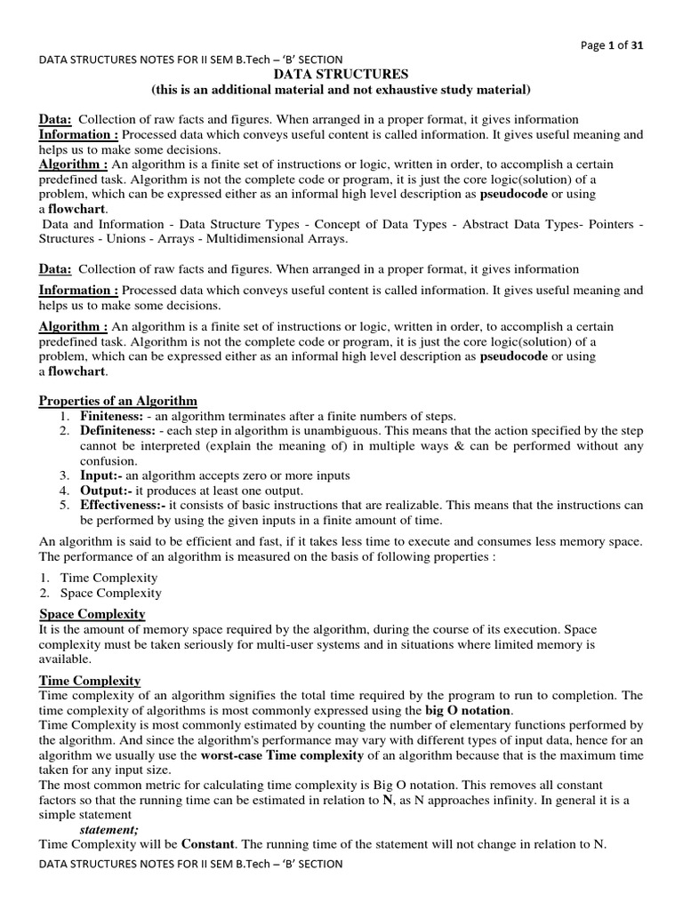 Data Structures 2 | Download Free PDF | Time Complexity | Theoretical Computer Science