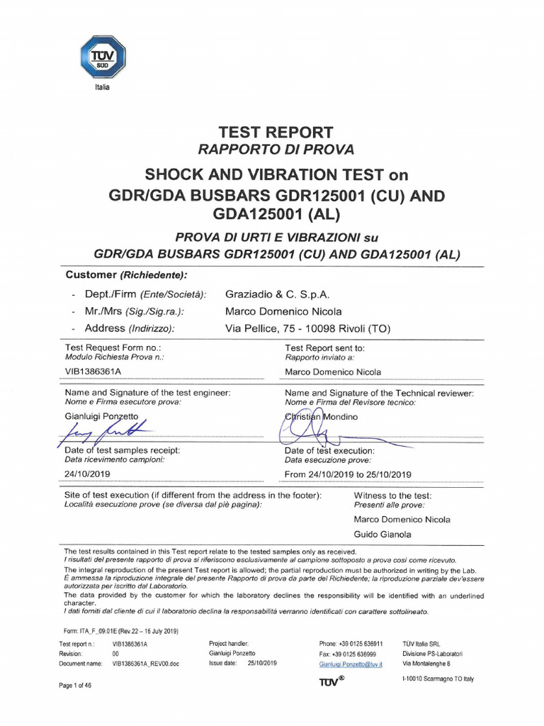 Shock and Vibration Test Report | PDF | Accelerometer | Metrology
