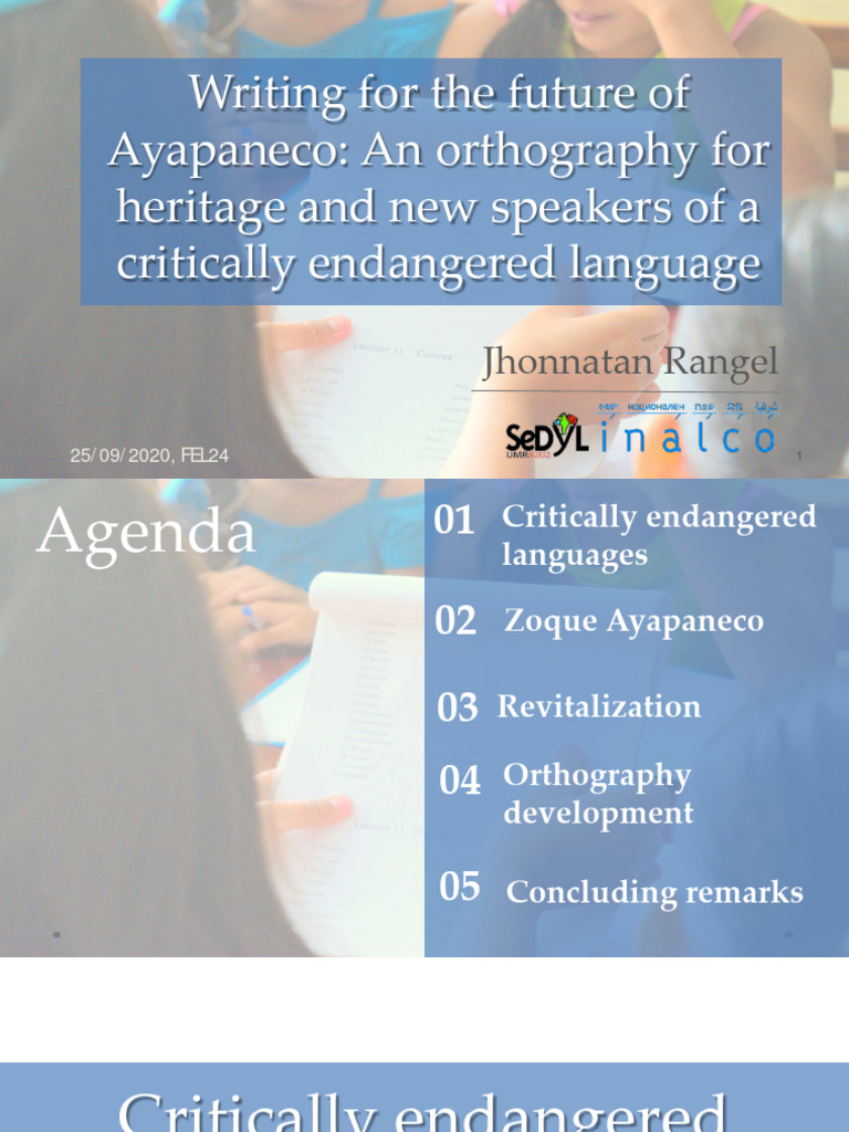 English Ayapanenco | PDF | Orthography | Human Communication