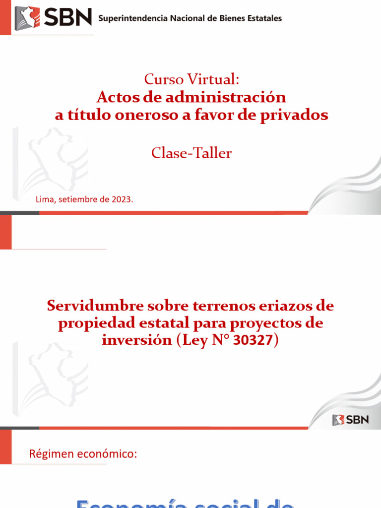 Servidumbre en el marco de la Ley 30327 | PDF | Regulación | Constitución
