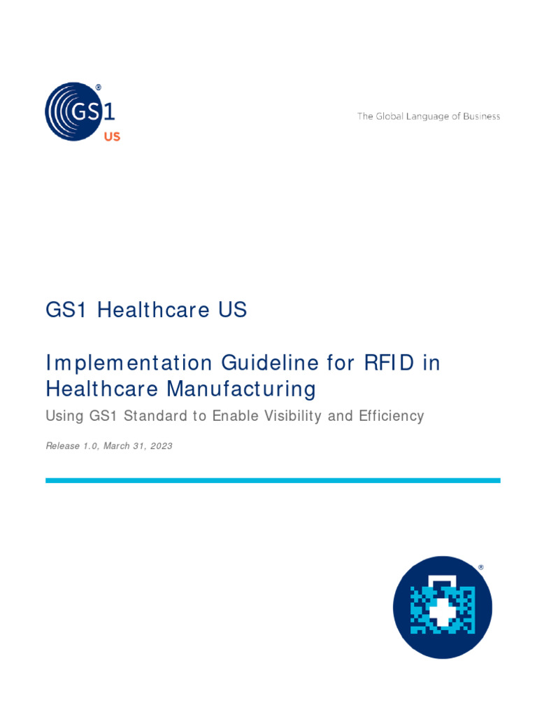 Implementation Guideline For RFID in Healthcare Manufacturing | PDF ...