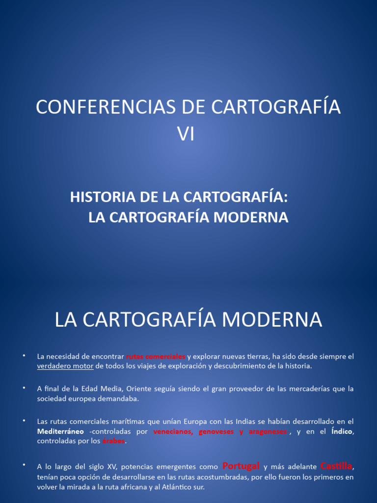 Cartografía en la Edad Moderna | PDF | Mapa | Cristobal colon