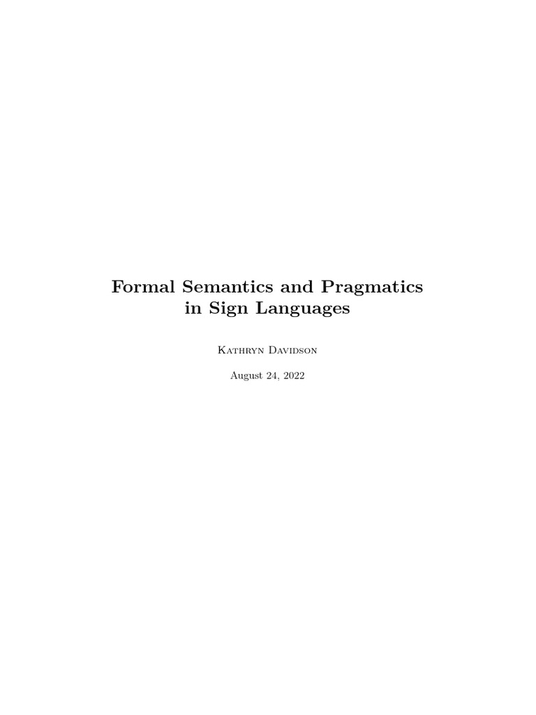 Sempraginsls Davidson2022 | PDF | Semantics | Logical Consequence