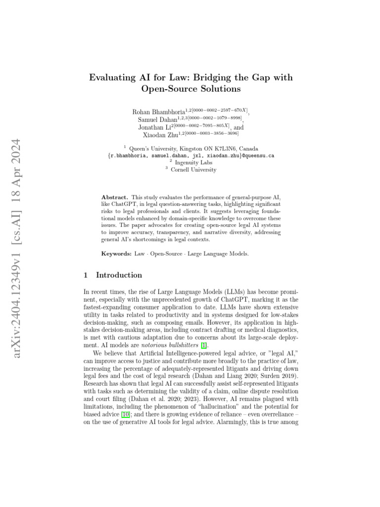 2404.12349 | PDF | Artificial Intelligence | Intelligence (AI) & Semantics