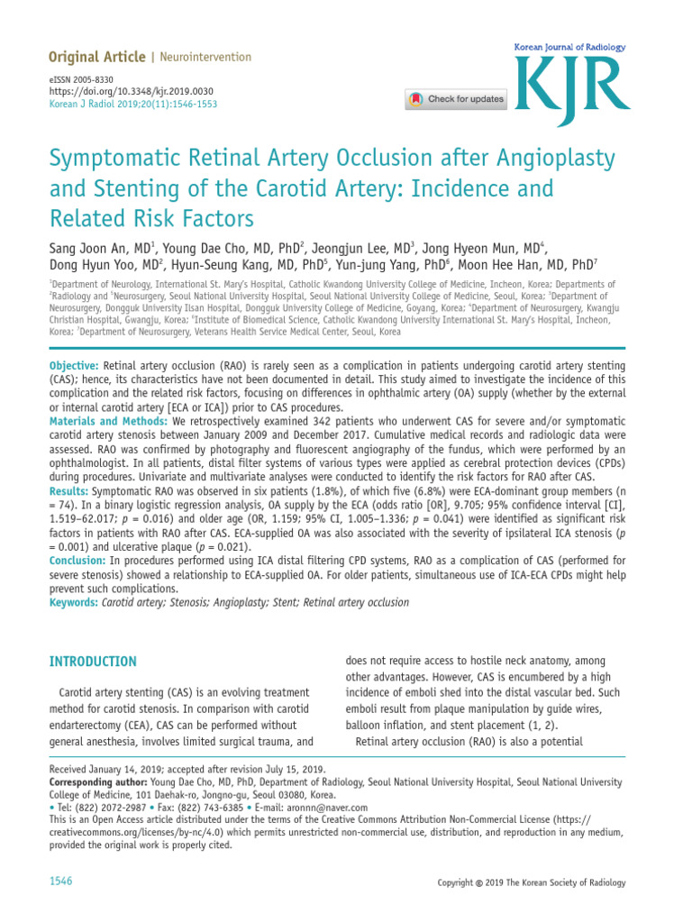0068KJR - KJR 20 1546 | Download Free PDF | Angiography | Angiology