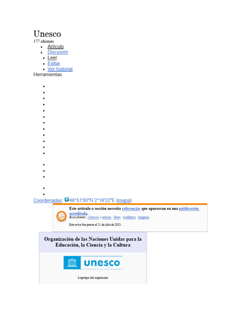 Unesco | PDF | Unesco | Relaciones Internacionales