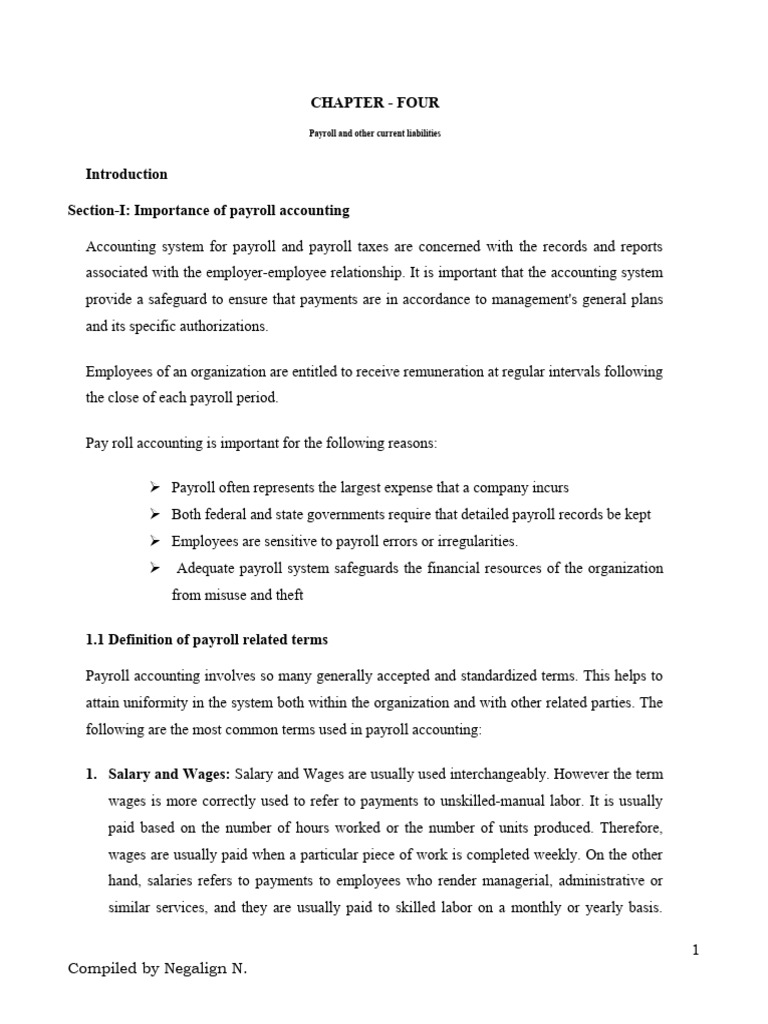 CHAPTER 4 | PDF | Payroll Tax | Payroll