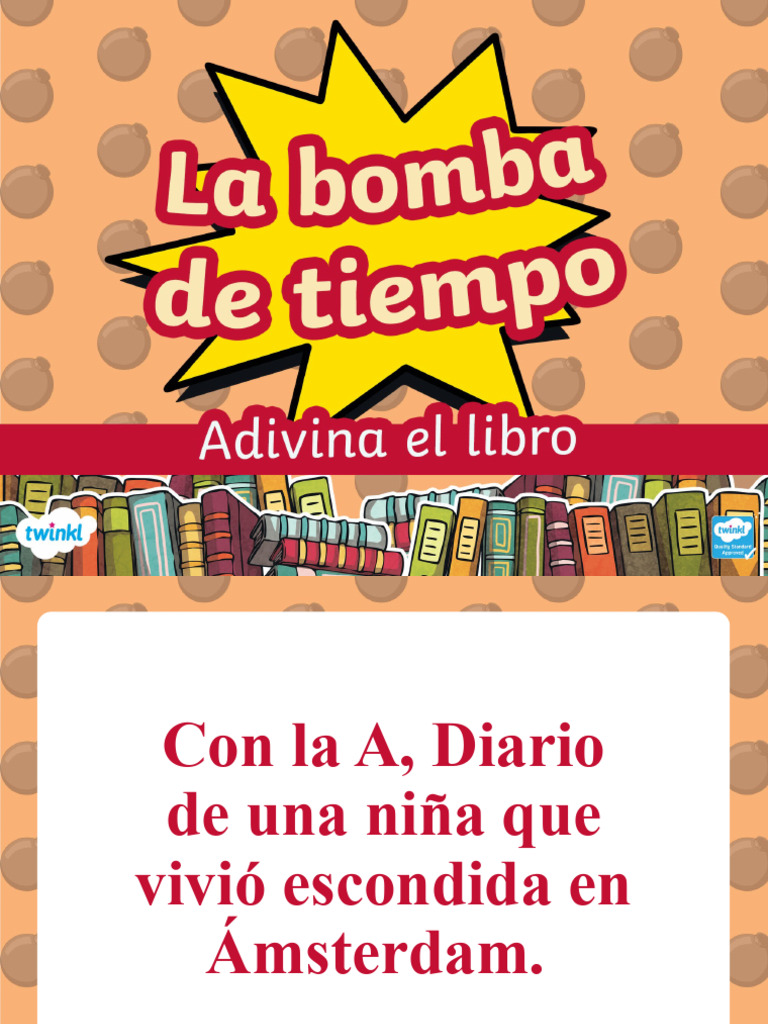 Es T 1680678186 Juego Interactivo Todo Sobre Libros Bomba - Ver - 1 | PDF