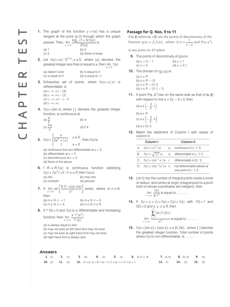 Passage For Q. Nos. 9 To 11: FX A FX FX FFX X | PDF | Euclidean ...
